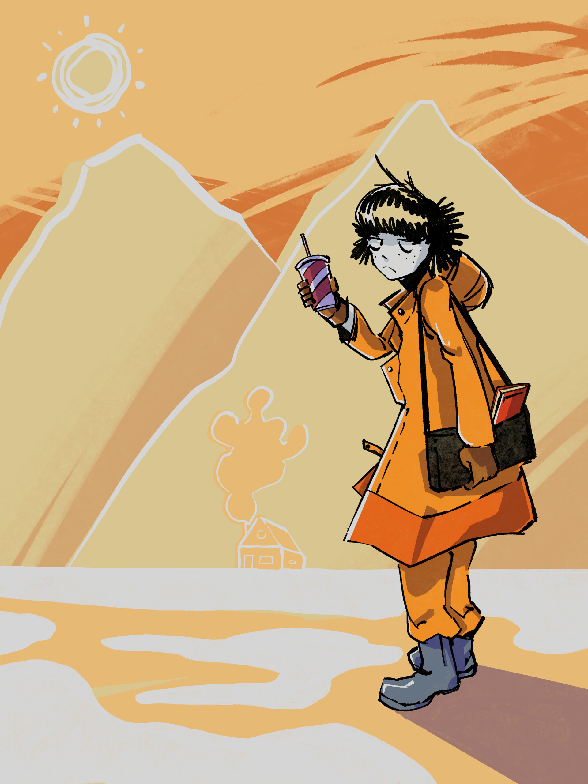 ArtStation - Orange Sketch