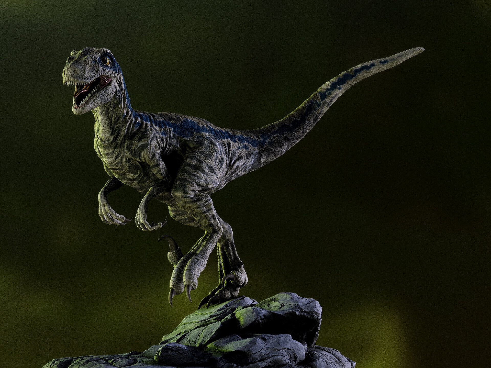 ArtStation - Velociraptor Blue
