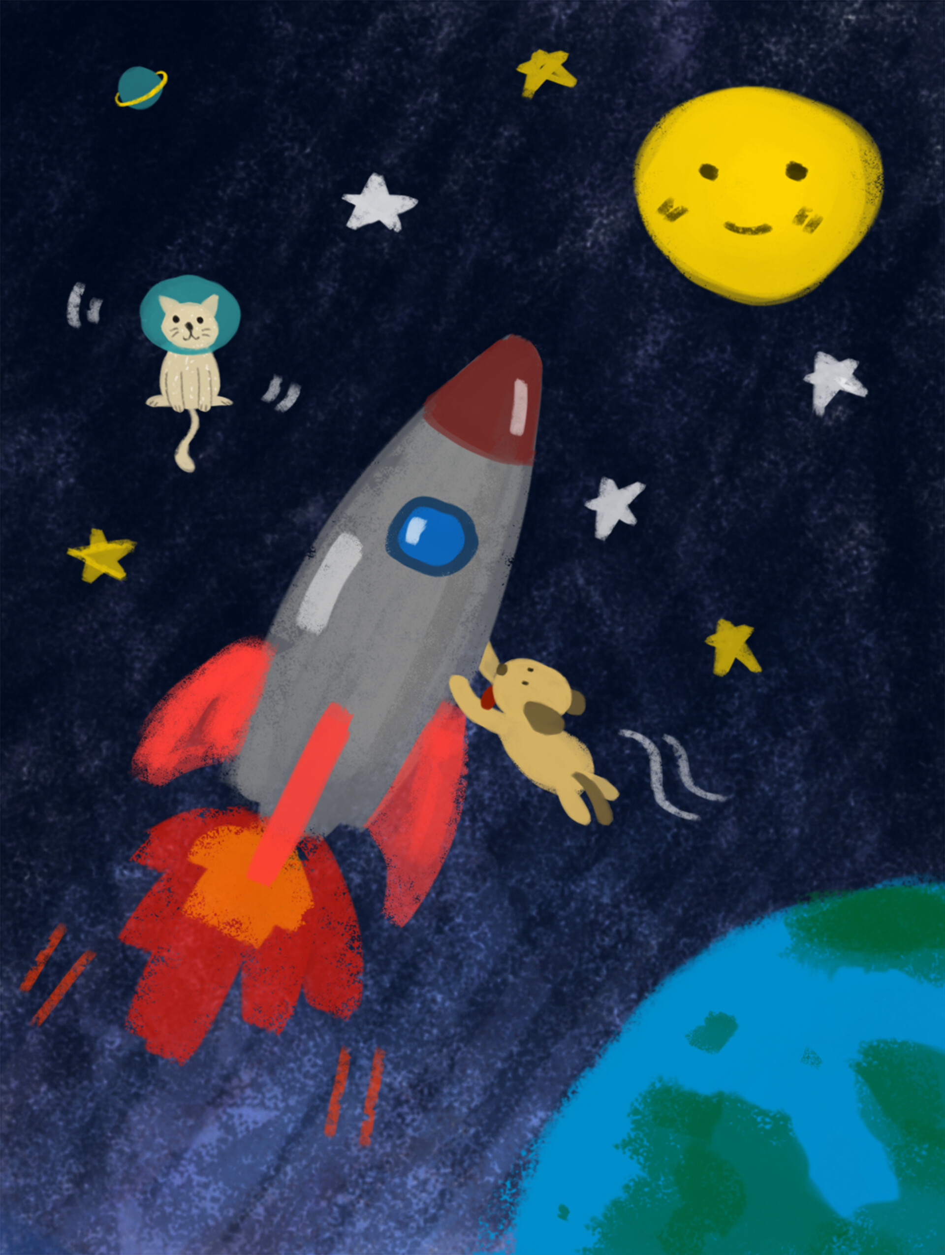 ArtStation - Fly me to the moon