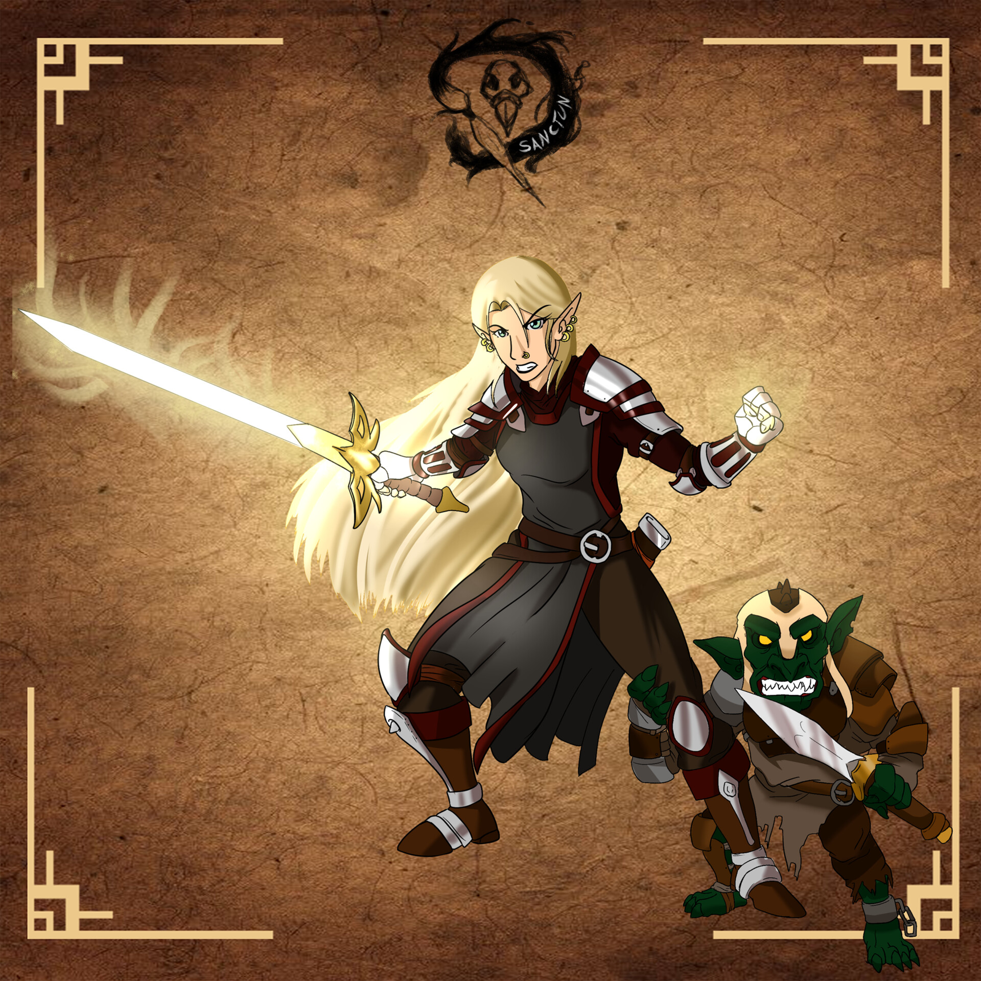 ArtStation - Ellara Amanodel, Elf Paladin (Commission to Melissa Gail)