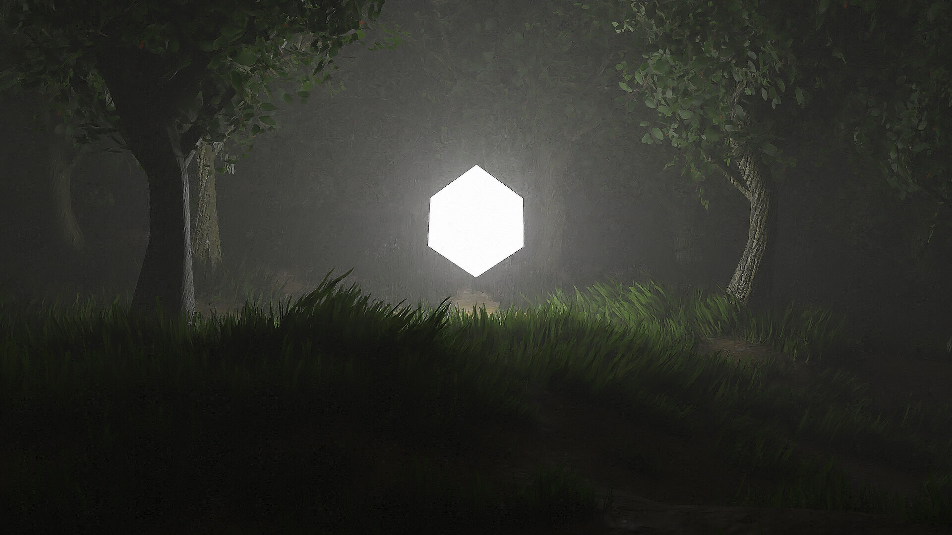 ArtStation - Cube In Forest