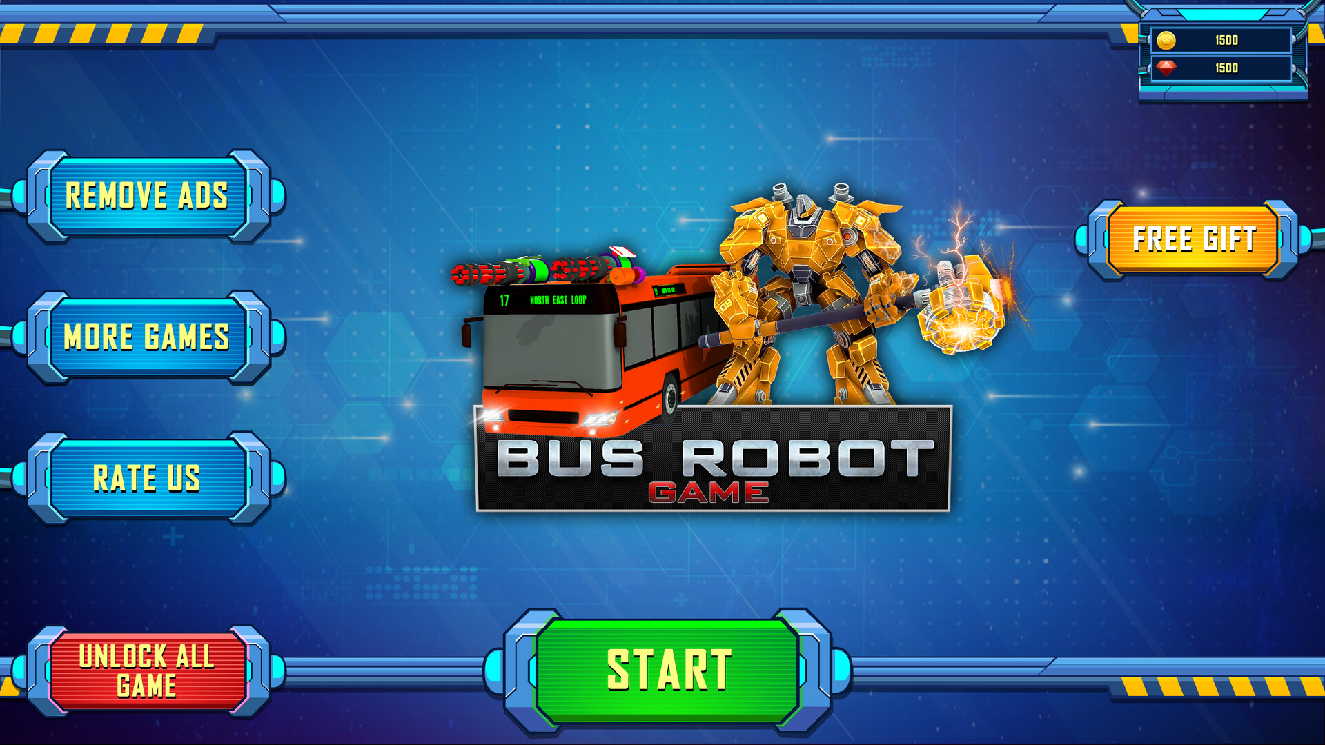 ArtStation - Bus Robot Game UI/UX Design