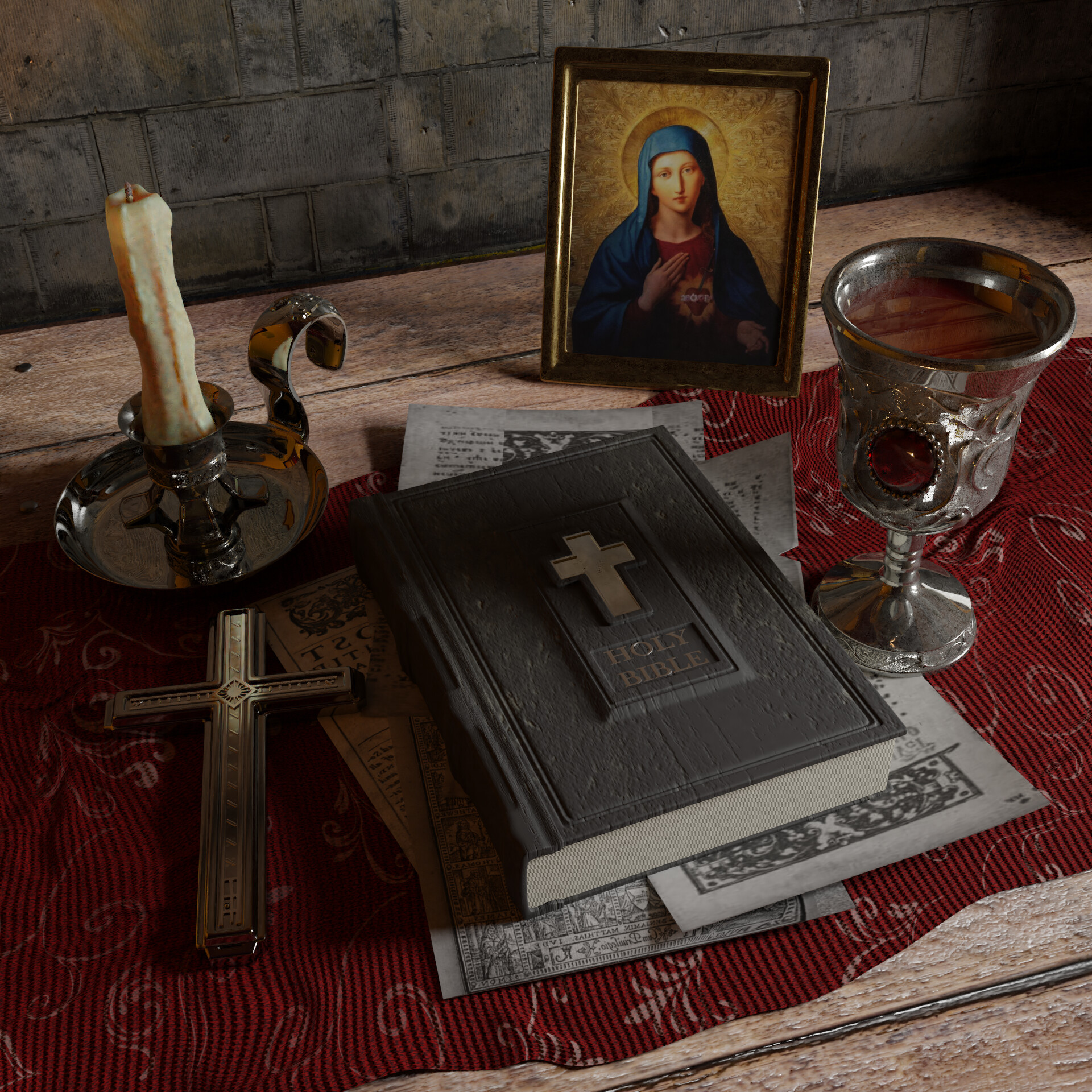 ArtStation - priest's table