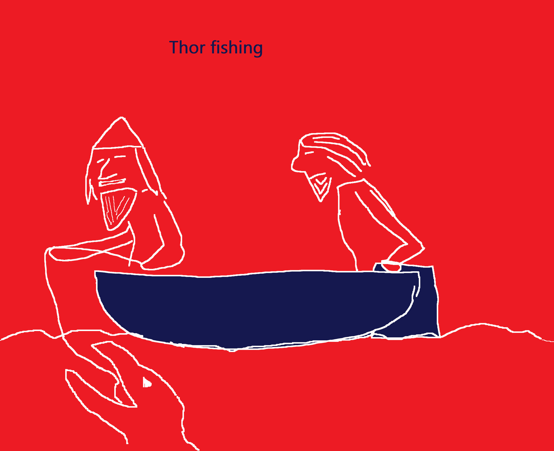 ArtStation - Thor fishing