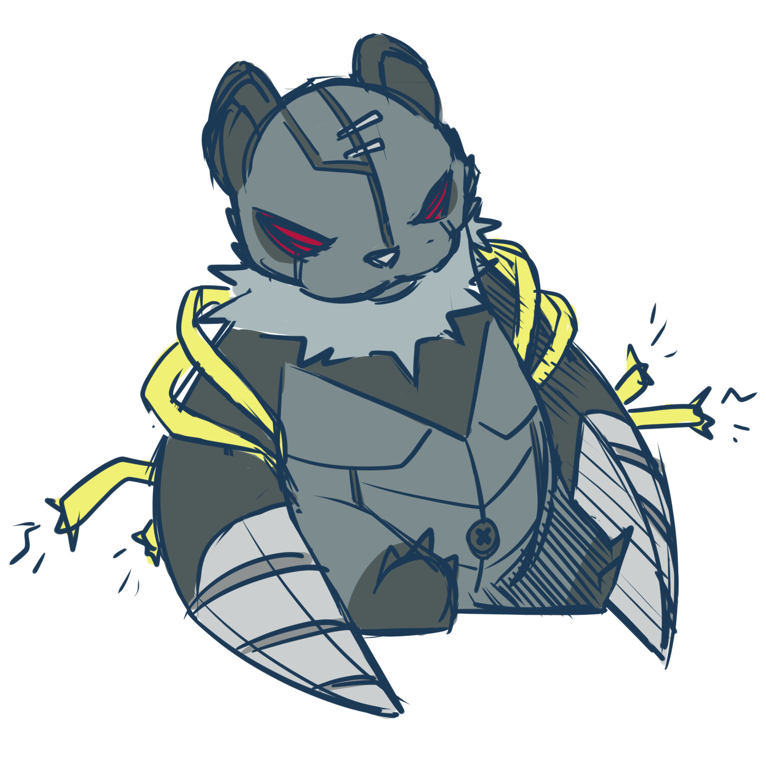 ArtStation - Pandrillmon, Digimon do meu amigo Vlad