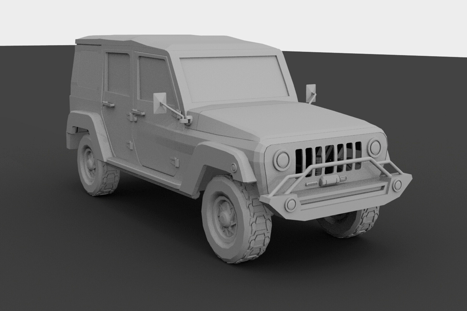 ArtStation - Jeep Car Modeling