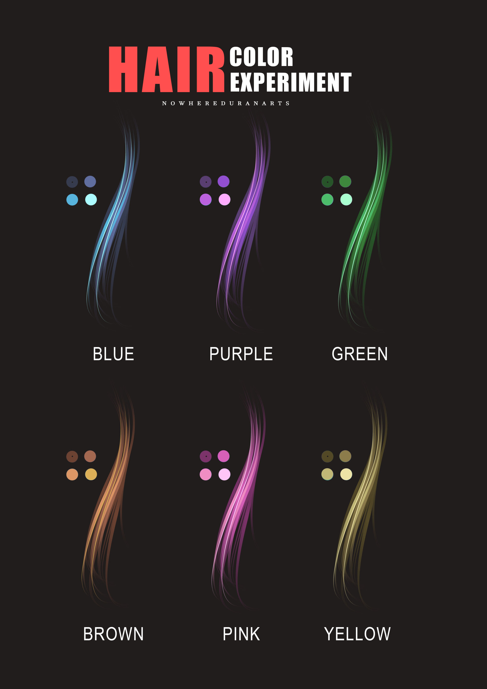 ArtStation - Hair color experimenting