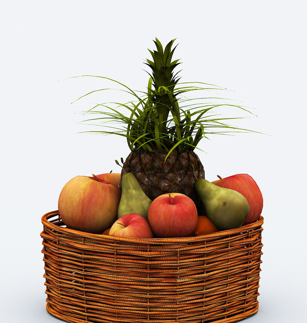 ArtStation - 3D fruit basket