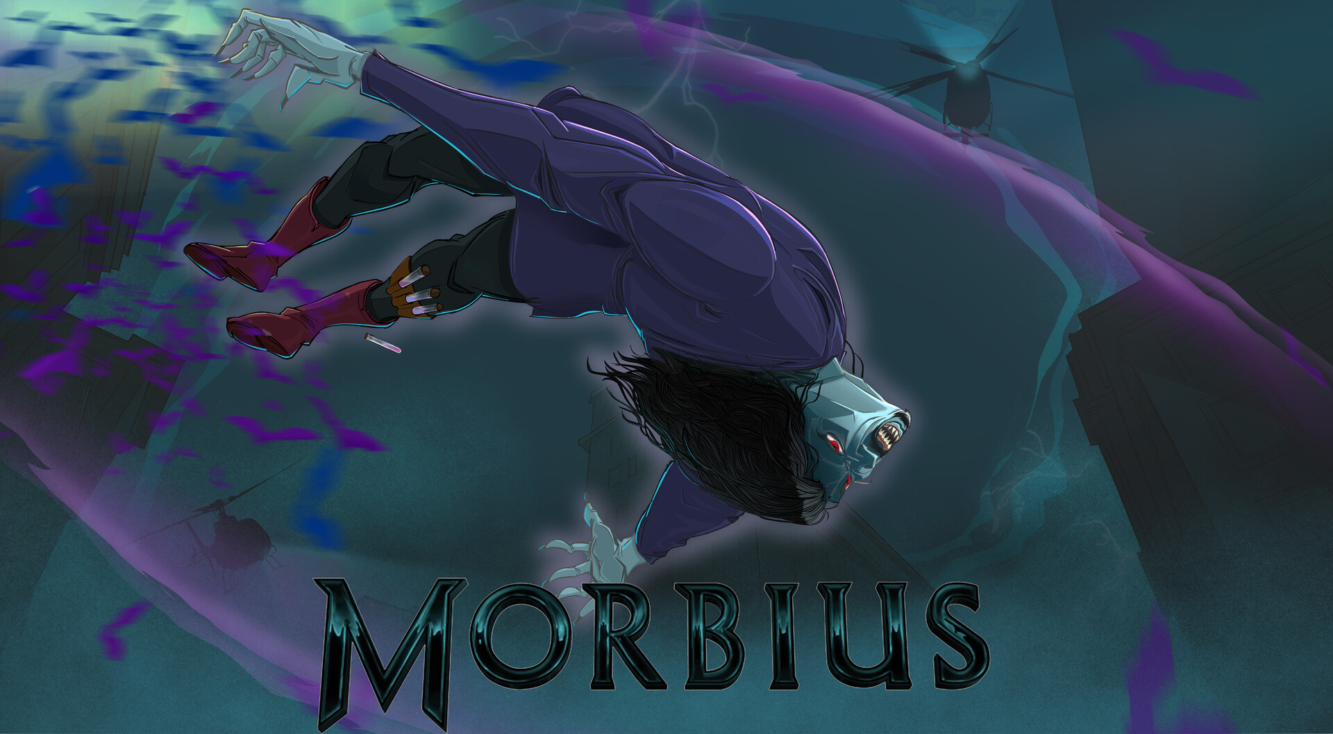 ArtStation - morbious movie illustration for compitition