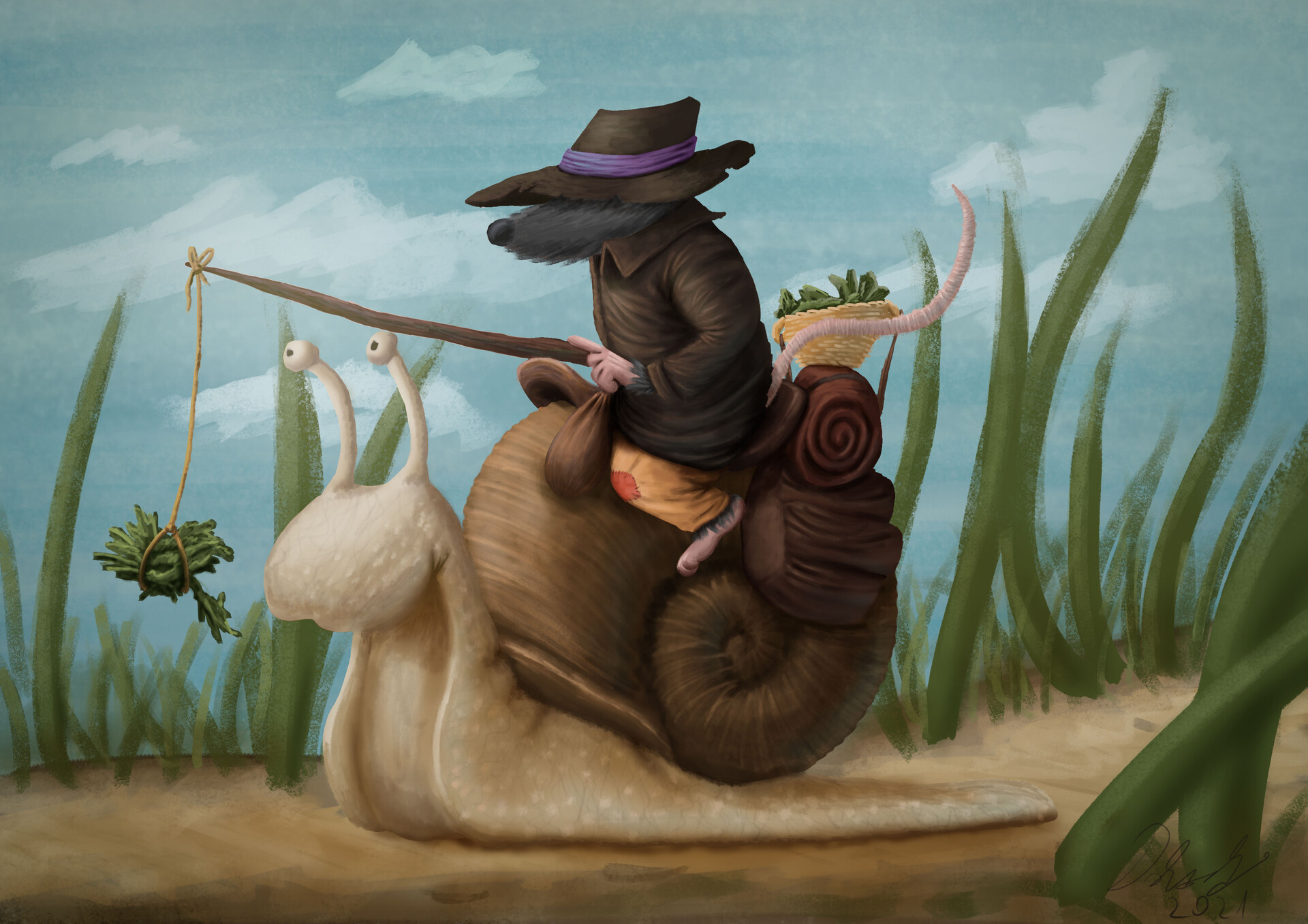 ArtStation - Snail rider