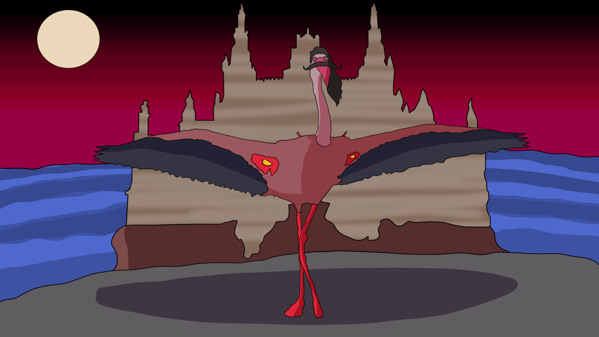 ArtStation - Justin Whang Flamingo Devil