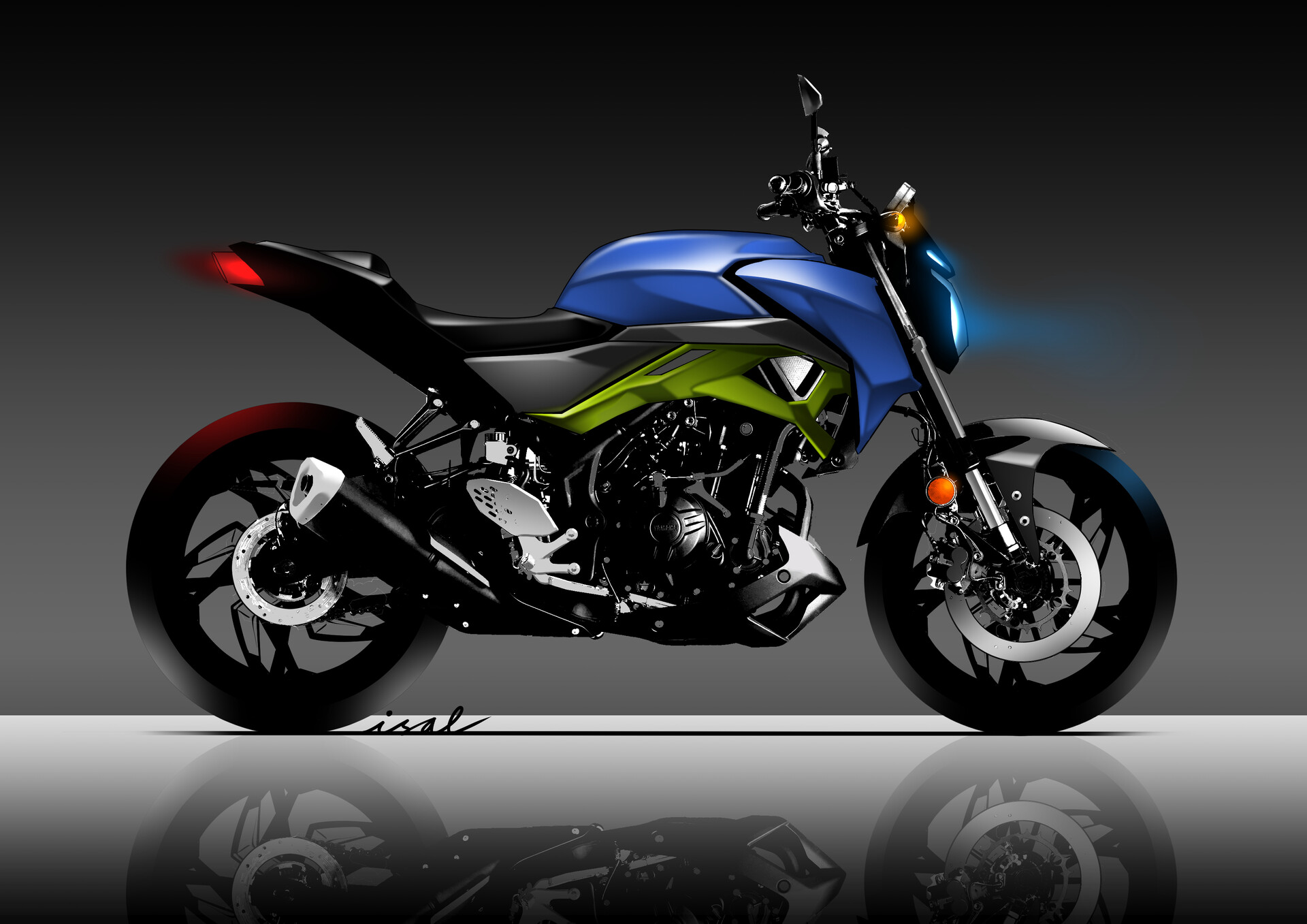 ArtStation - Sportbike Concept Sketch - XSR 250