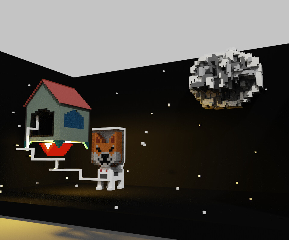 ArtStation - SHIB'S To The Moon