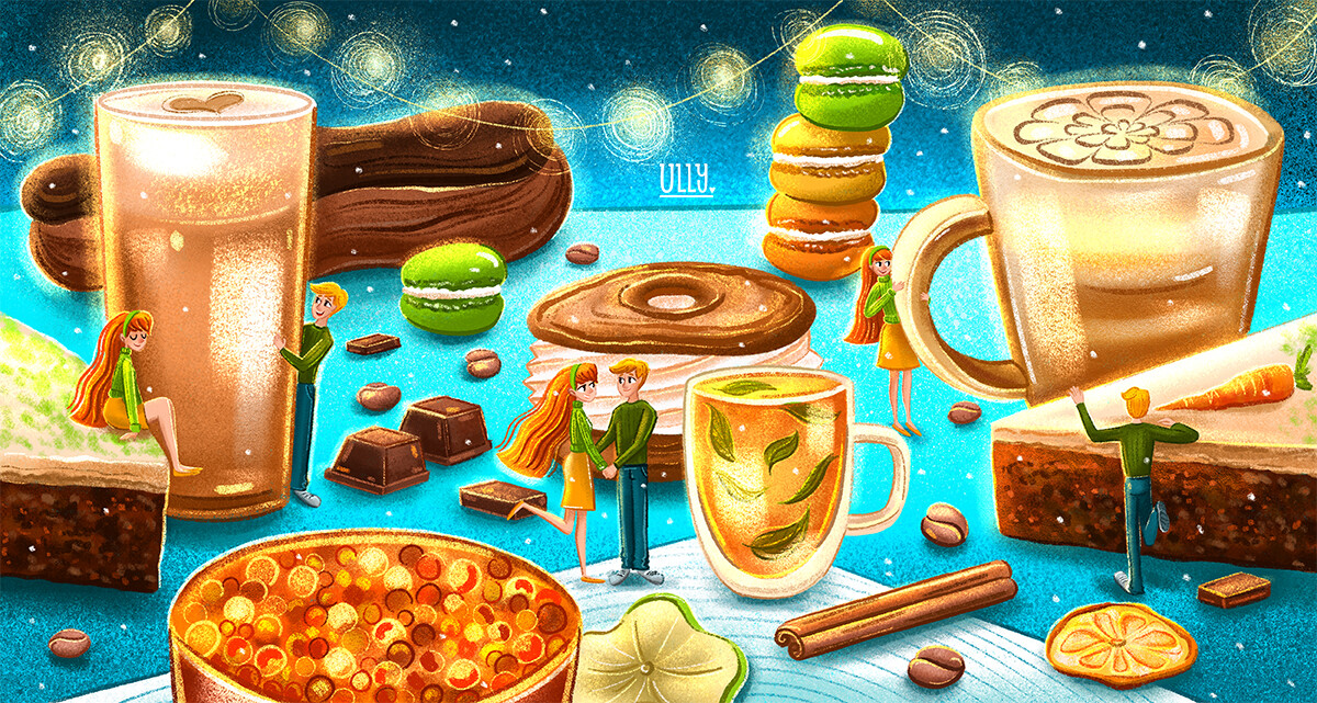 ArtStation - Christmas coffee break