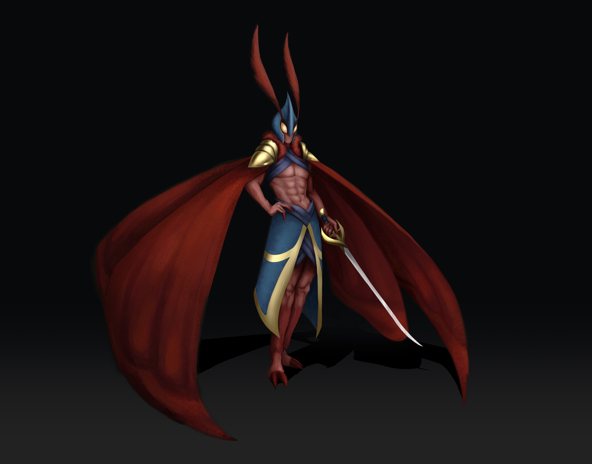 ArtStation - Moth Swordman