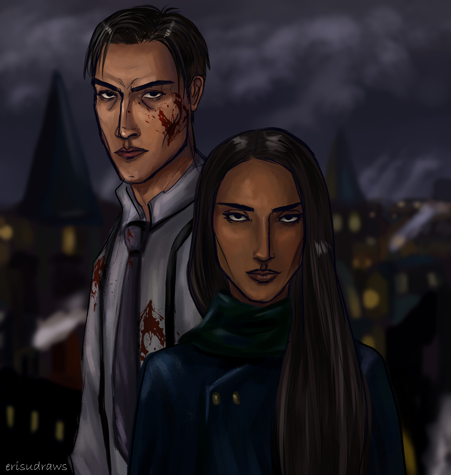 ArtStation - Kaz Brekker and Inej Ghafa, from Six of Crows