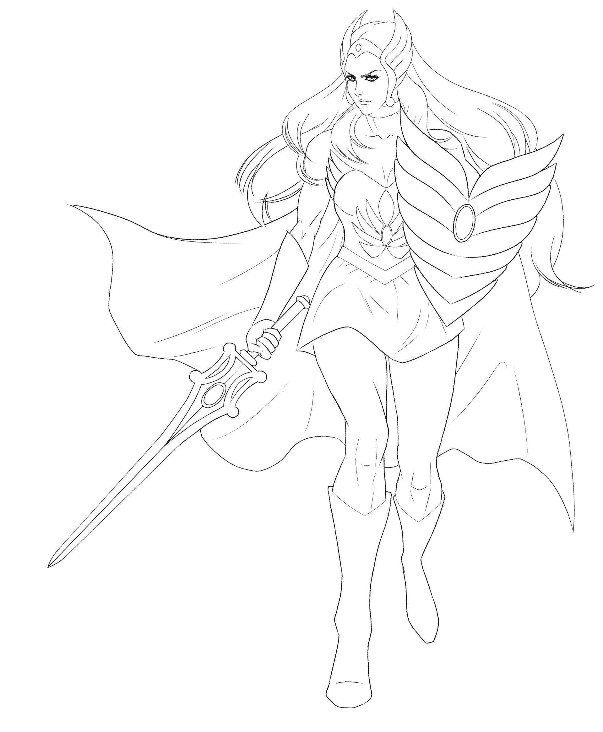she ra coloring pages
