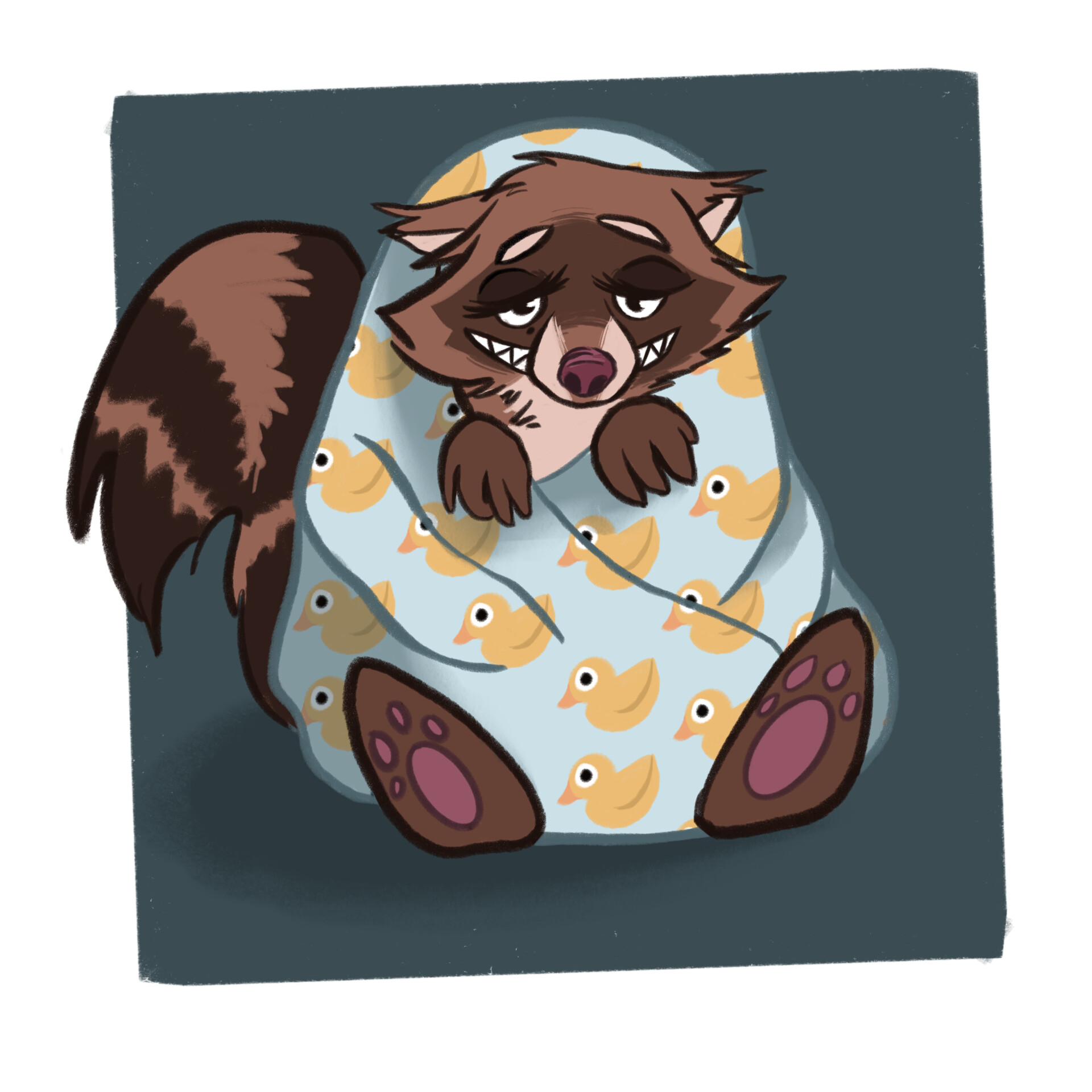 ArtStation - Raccoon Self Portrait