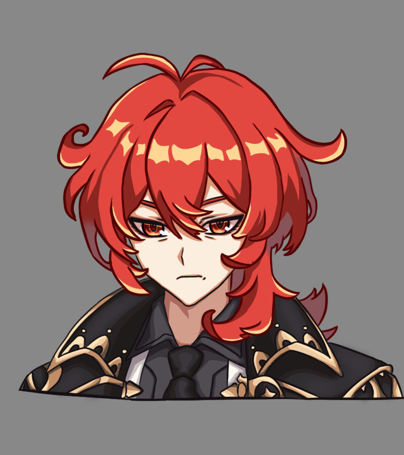 ArtStation - Stiker #2 named Diluc