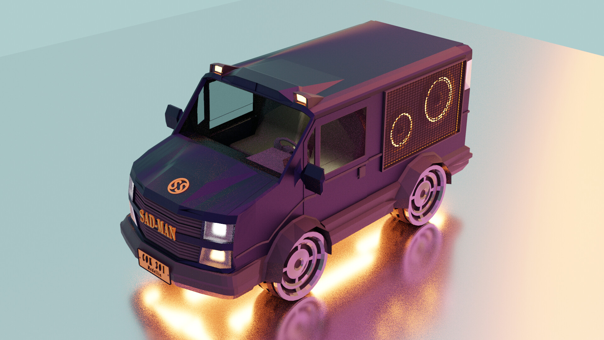 ArtStation - purple van