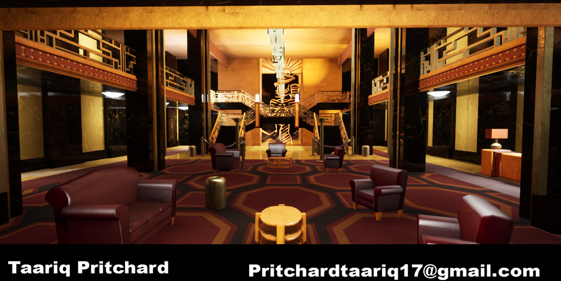 ArtStation - American Horror Story Hotel Lobby