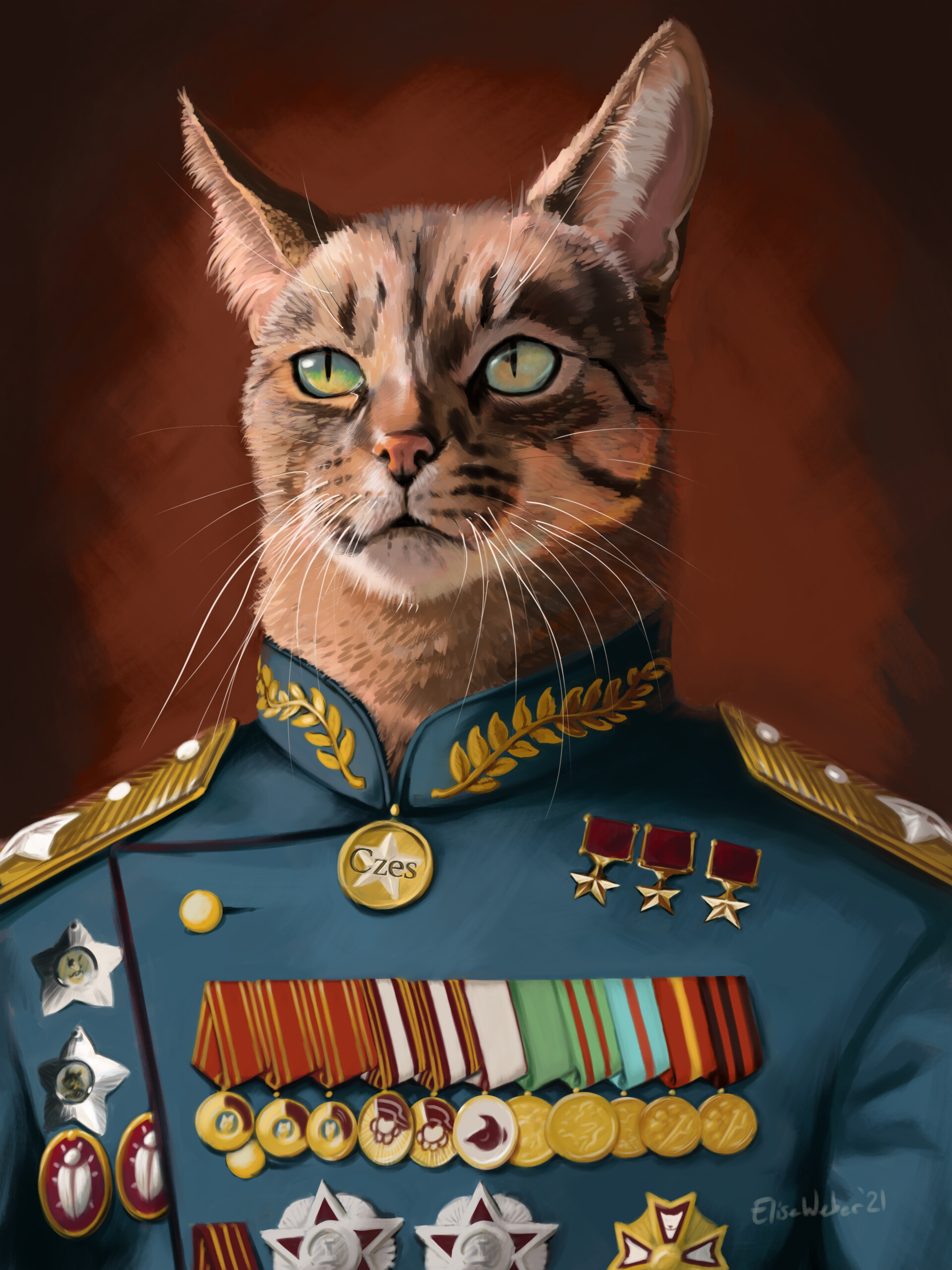 ArtStation - Czes Cat Portrait