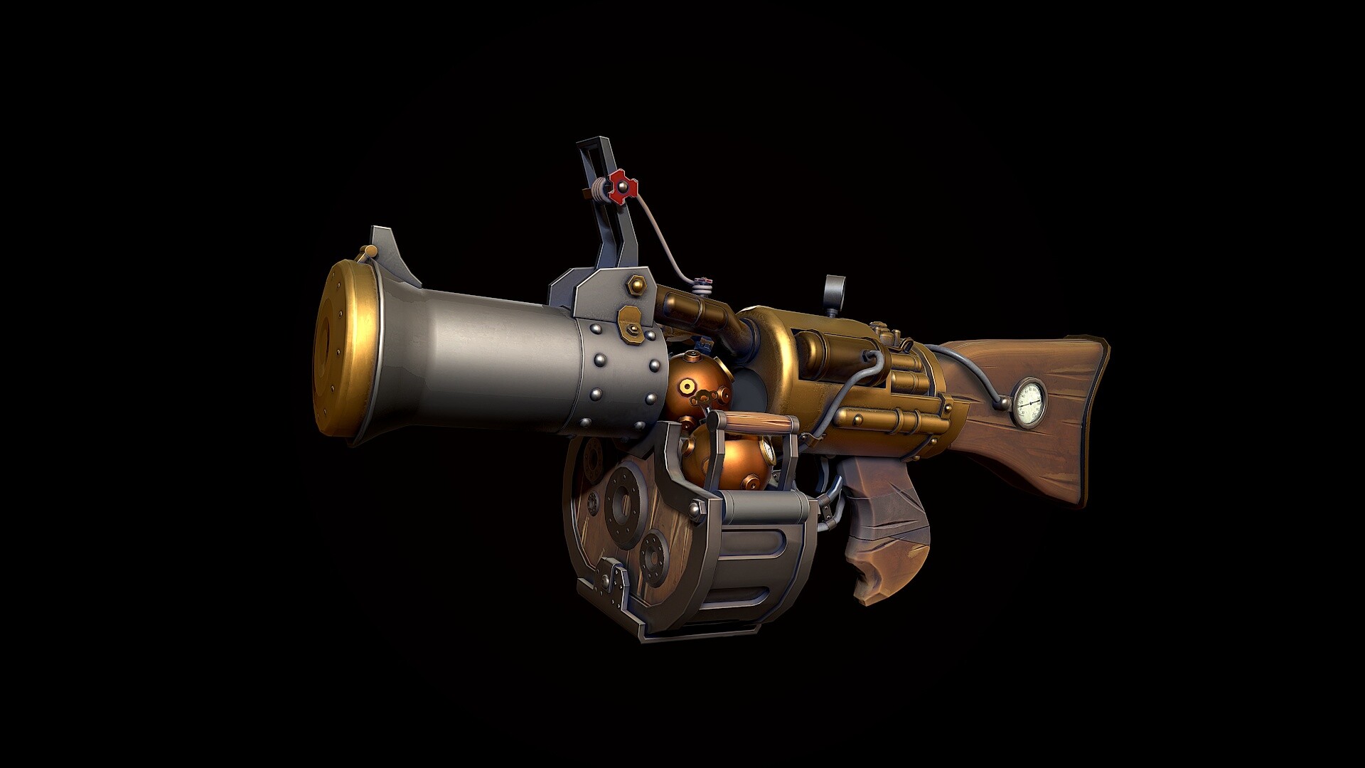 Rafael Mogas - Overwatch - Steampunk Frag Launcher