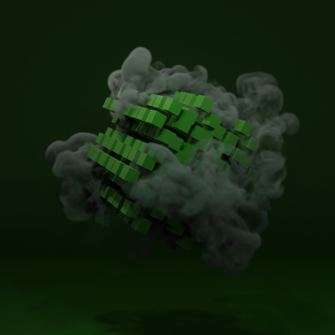 ArtStation - Fractal Green Cube