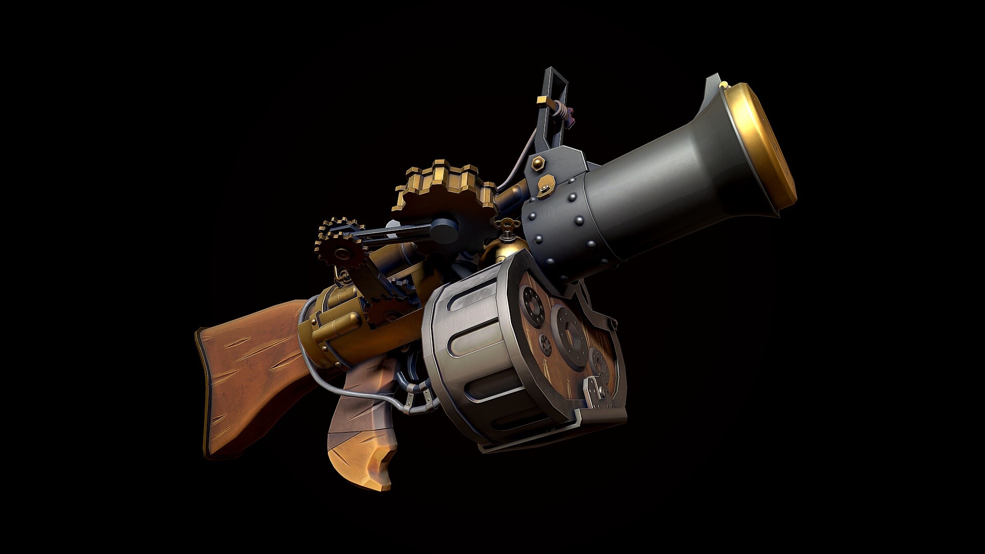 Rafael Mogas - Overwatch - Steampunk Frag Launcher