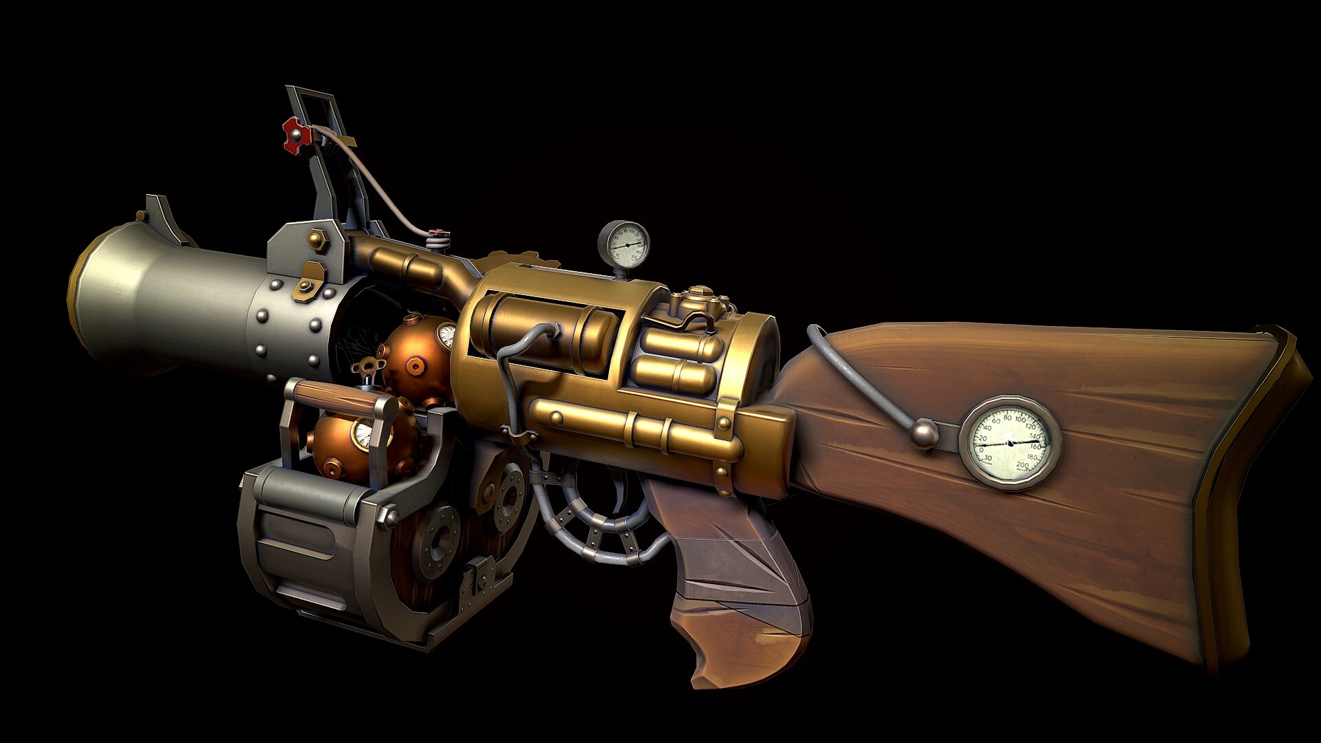 Rafael Mogas - Overwatch - Steampunk Frag Launcher