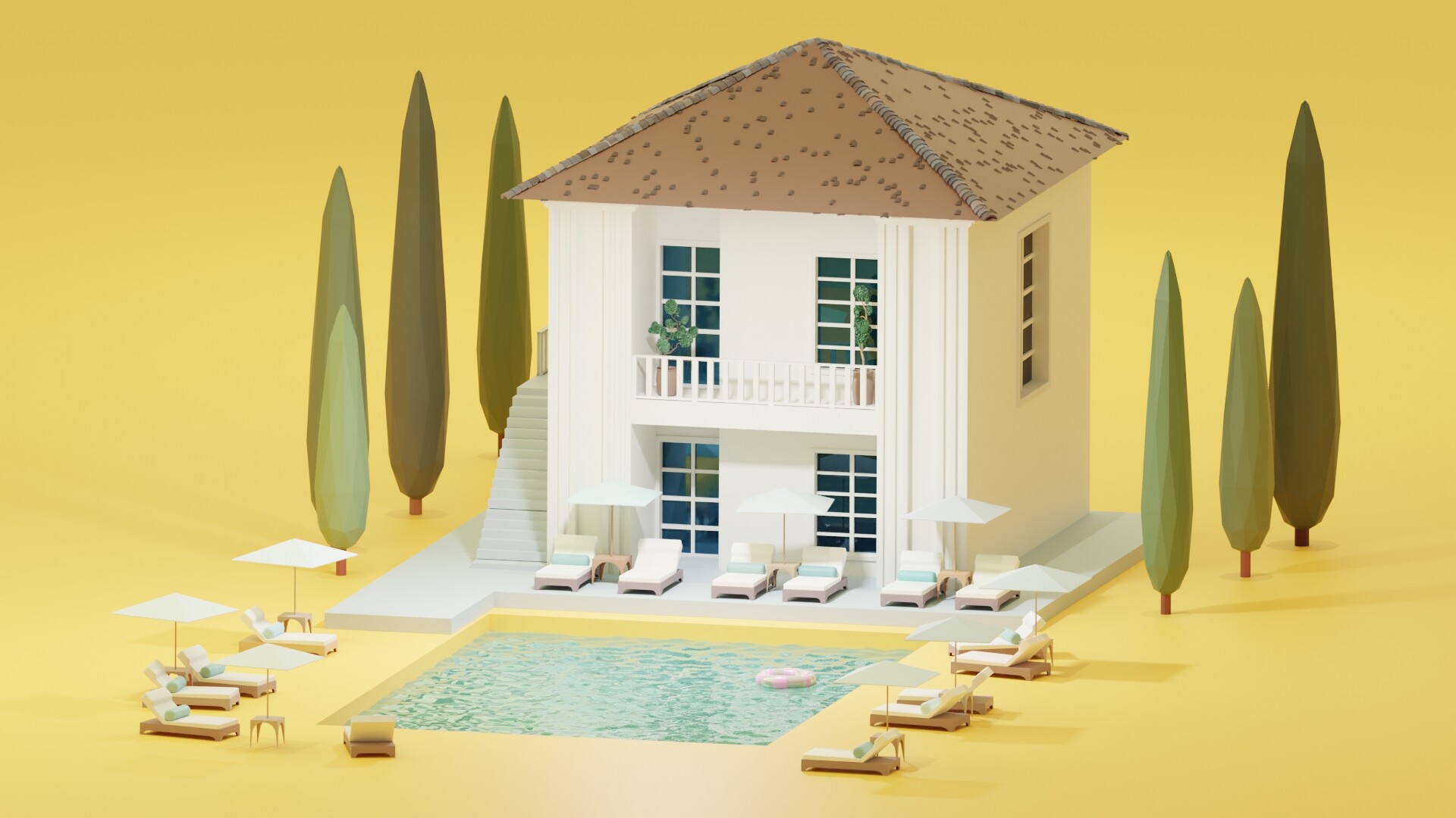 ArtStation - Pool house