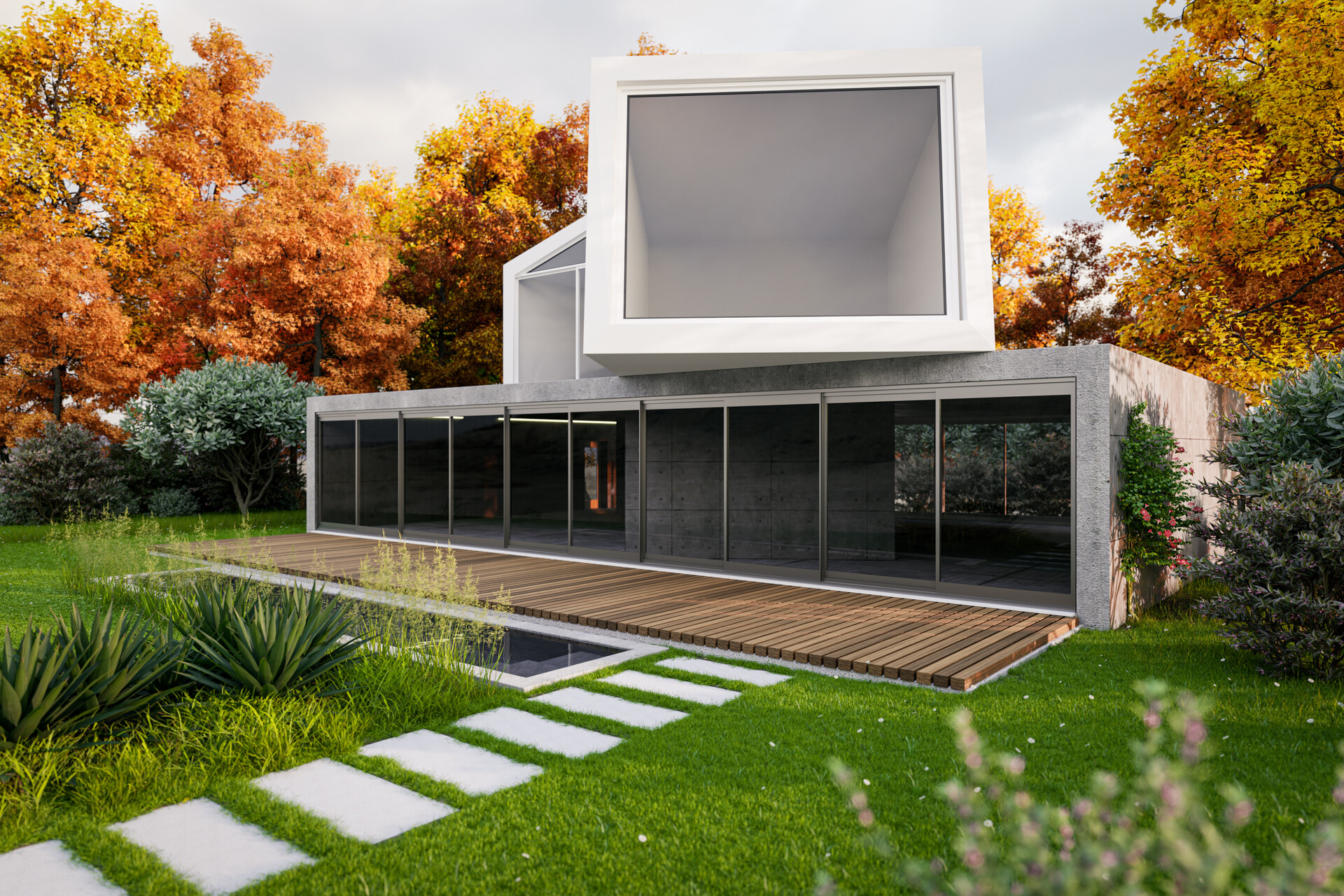 ArtStation - Architecture visualization project to focus more on vegetation