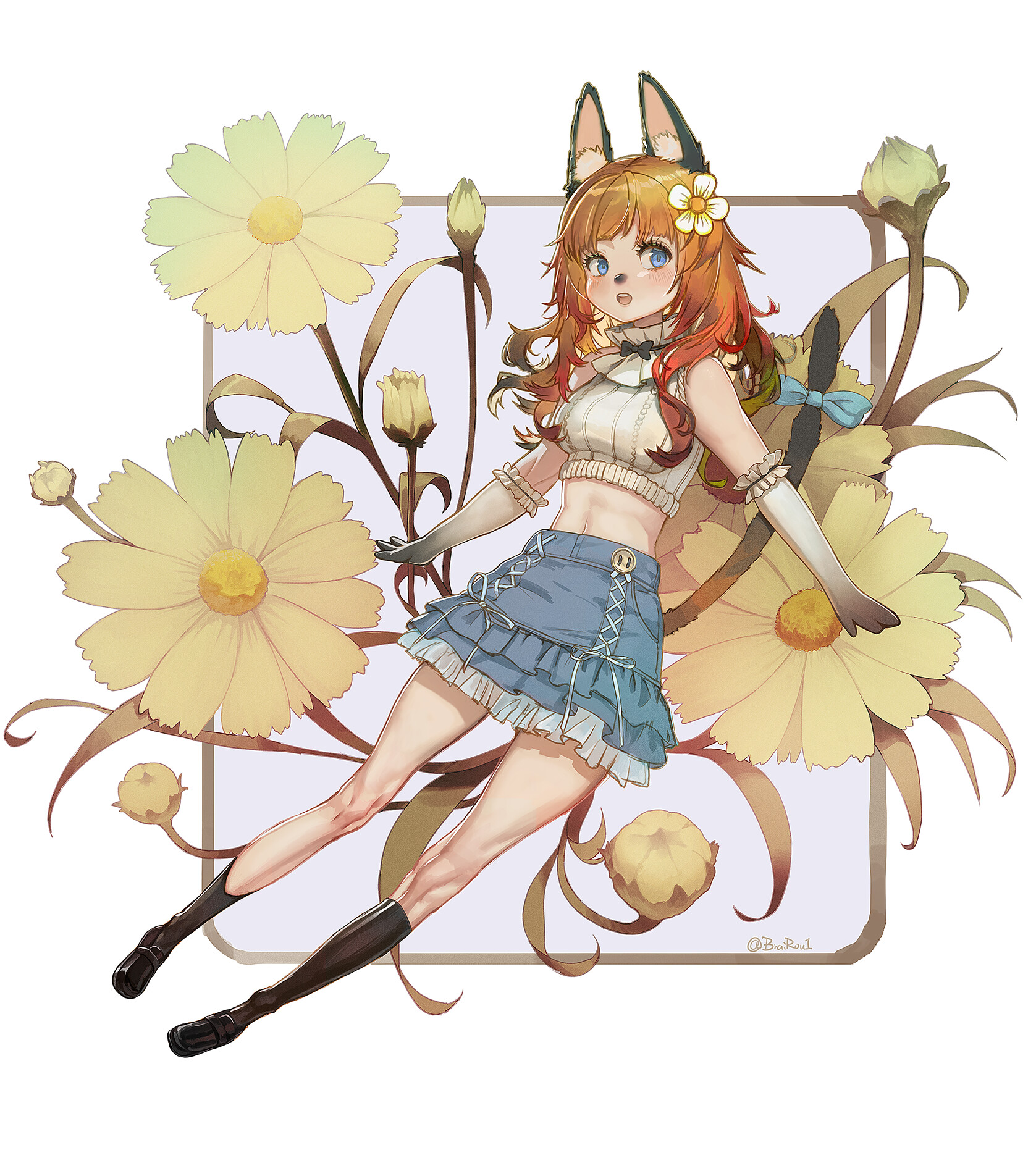 ArtStation - moe gijinka of my cat