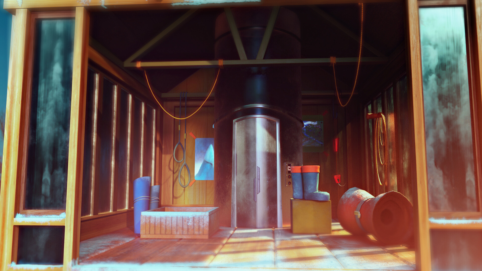 ArtStation - Mountain Hiker's Hideout