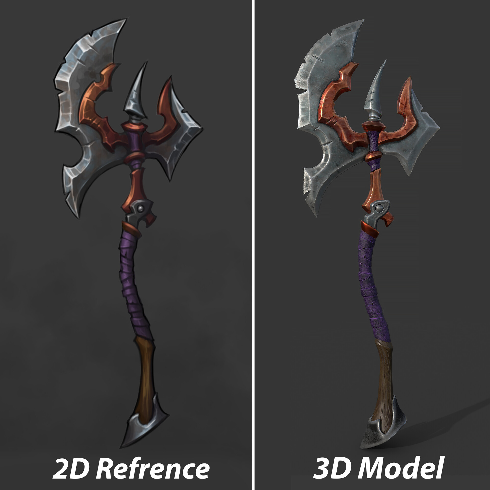ArtStation - stylized axe