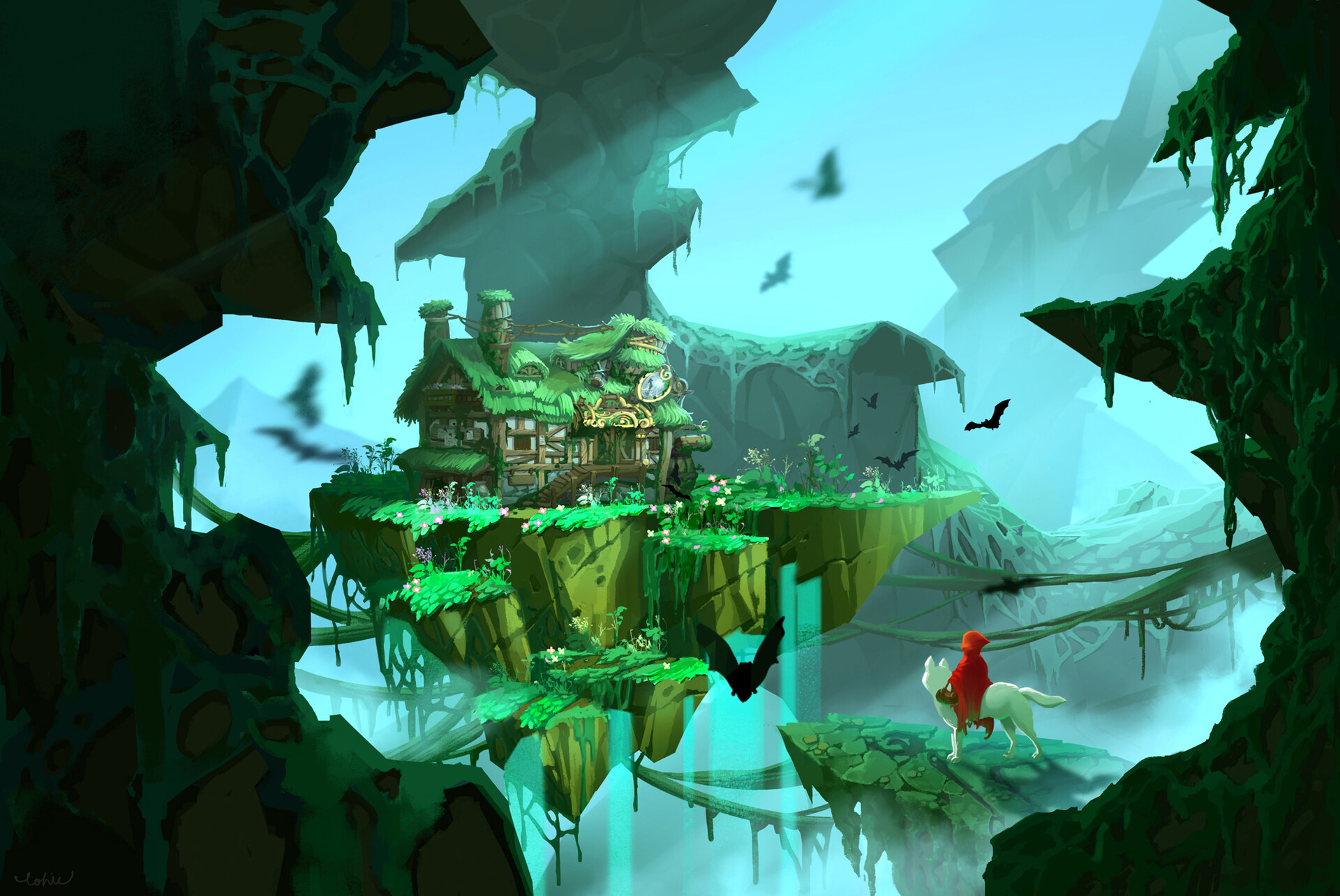 ArtStation - Little red riding hood's journey