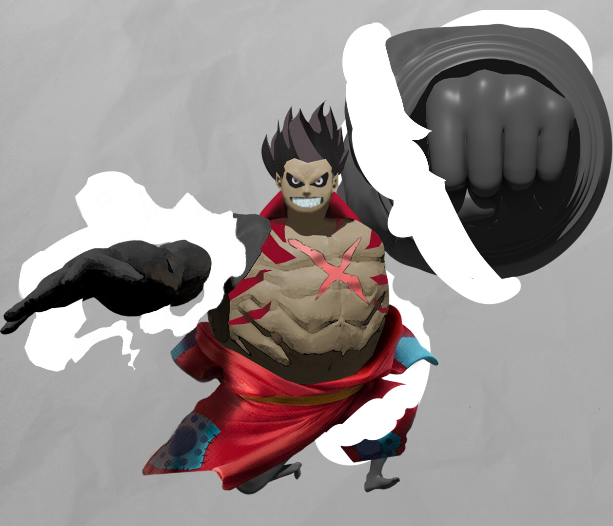 ArtStation - Luffy fan art