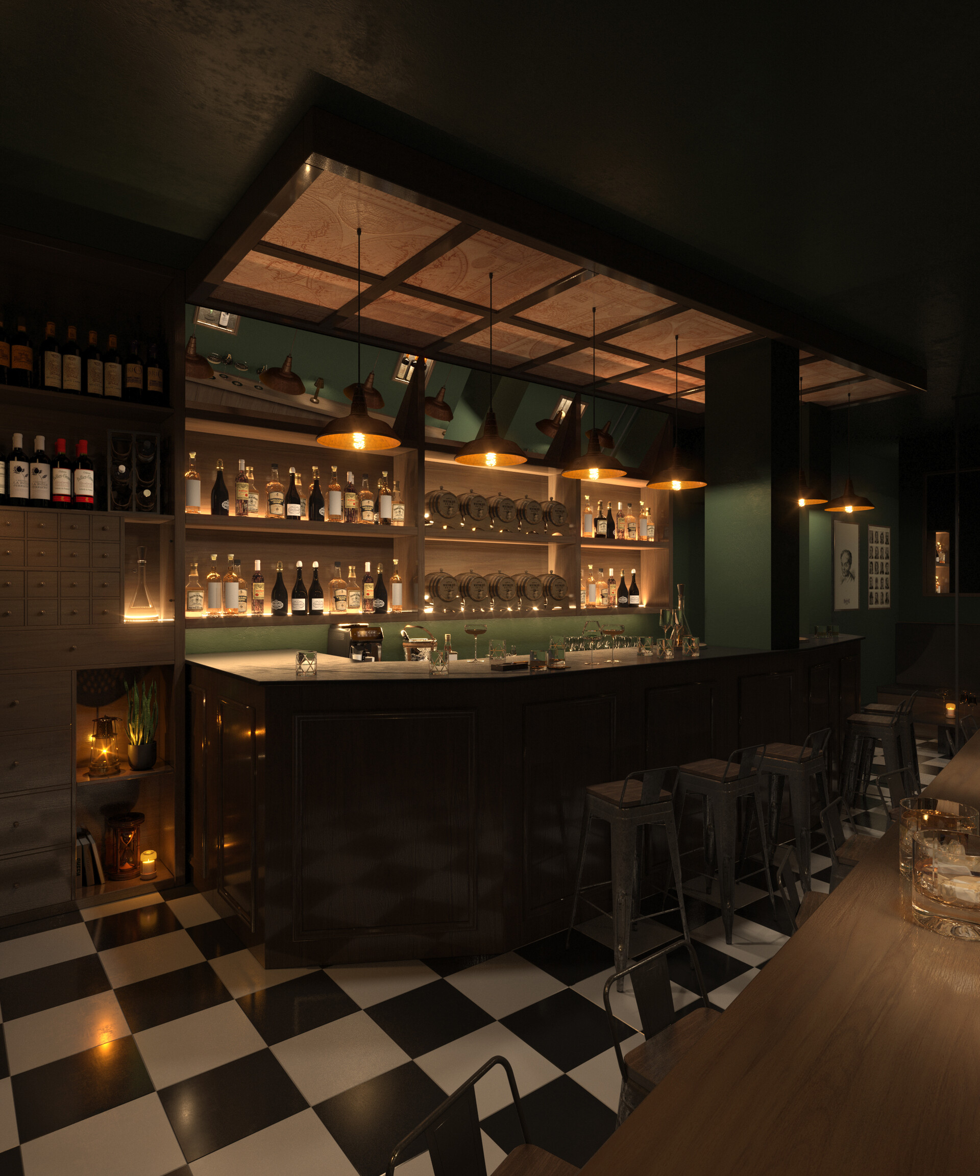 ArtStation - Quentin's American Saloon