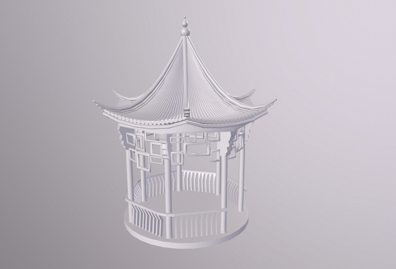 ArtStation - 3D: Gazebo Wetlands