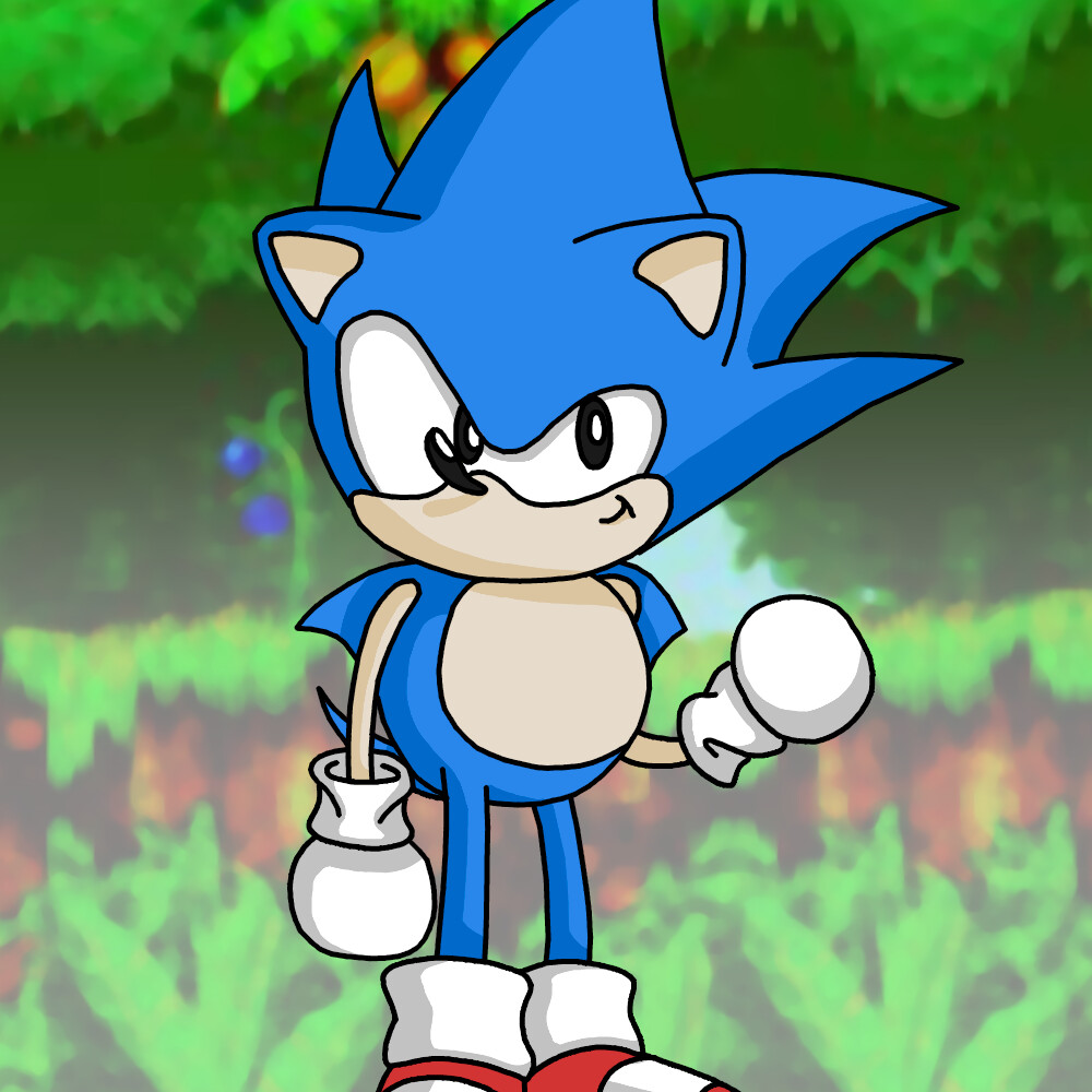 how to draw sonic toei