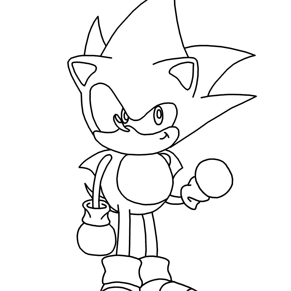 how to draw sonic toei