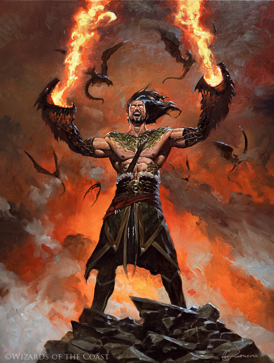 ArtStation - Sarkhan, Wanderer to Shiv - Magic the Gathering