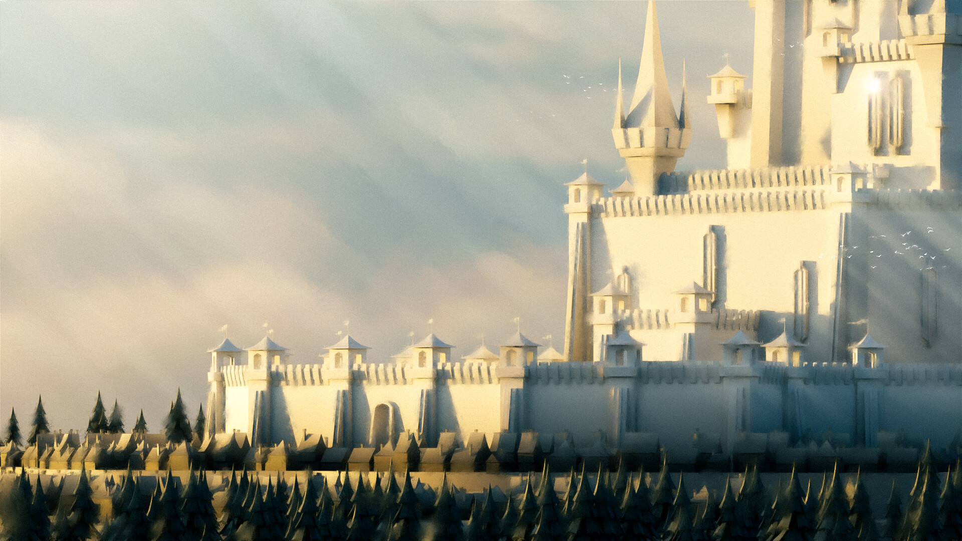 Felix Berglund - White Castle - Concept Art