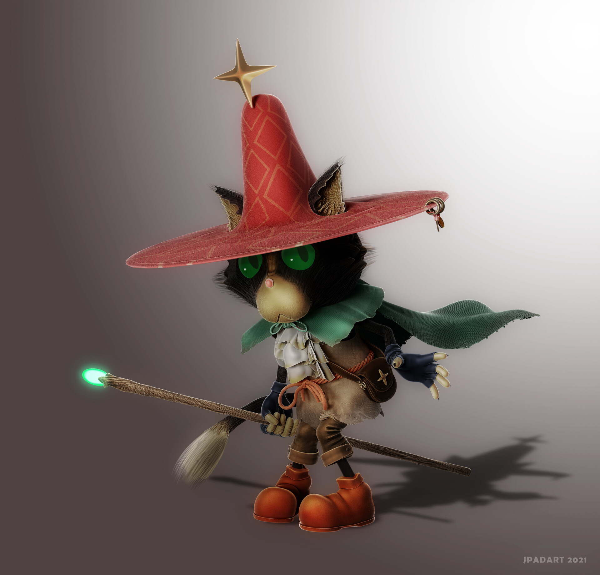 ArtStation - Wizard Cat