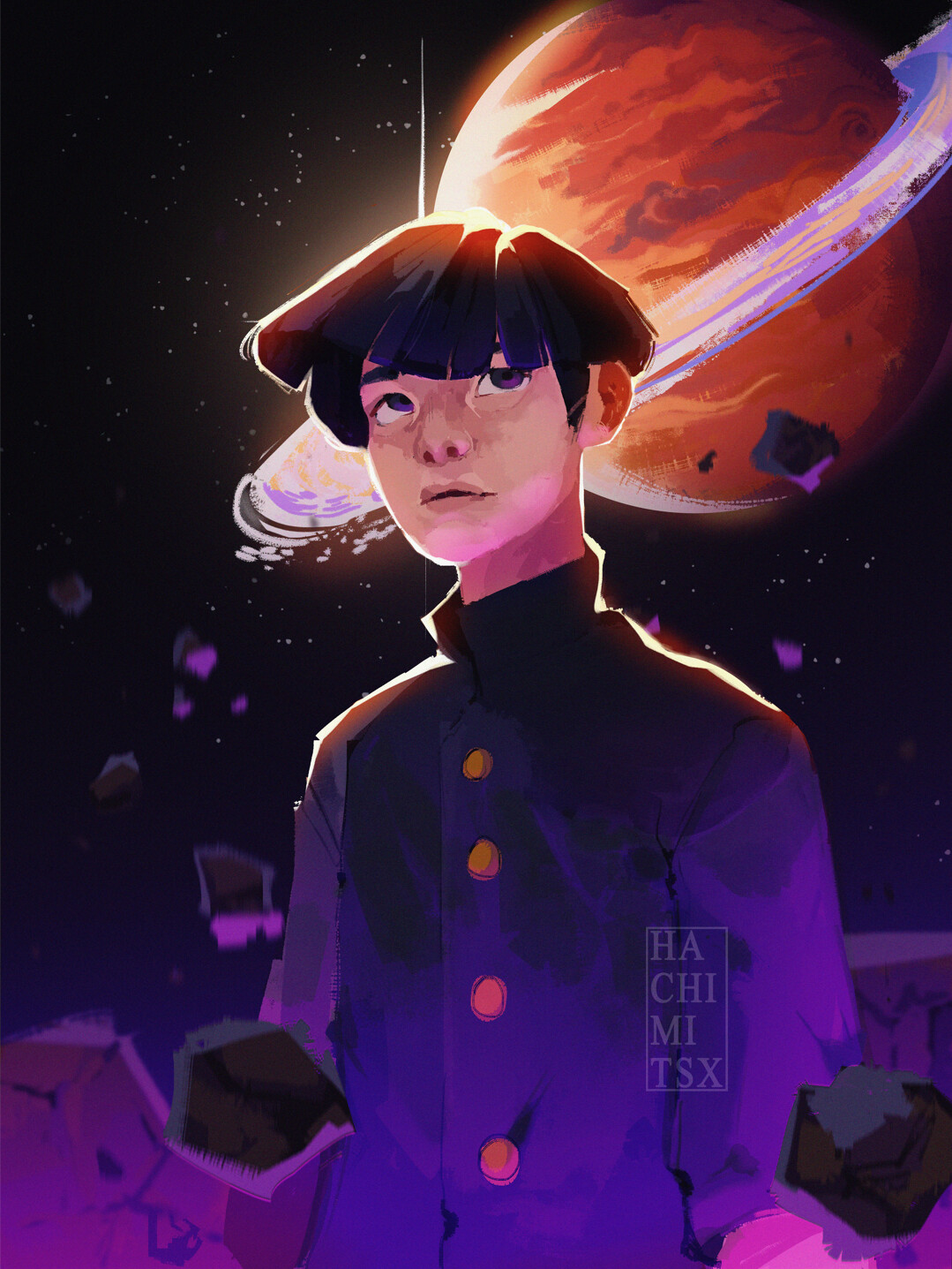 ArtStation - Shigeo Kageyama - MOB PSYCHO 100 (FANART)