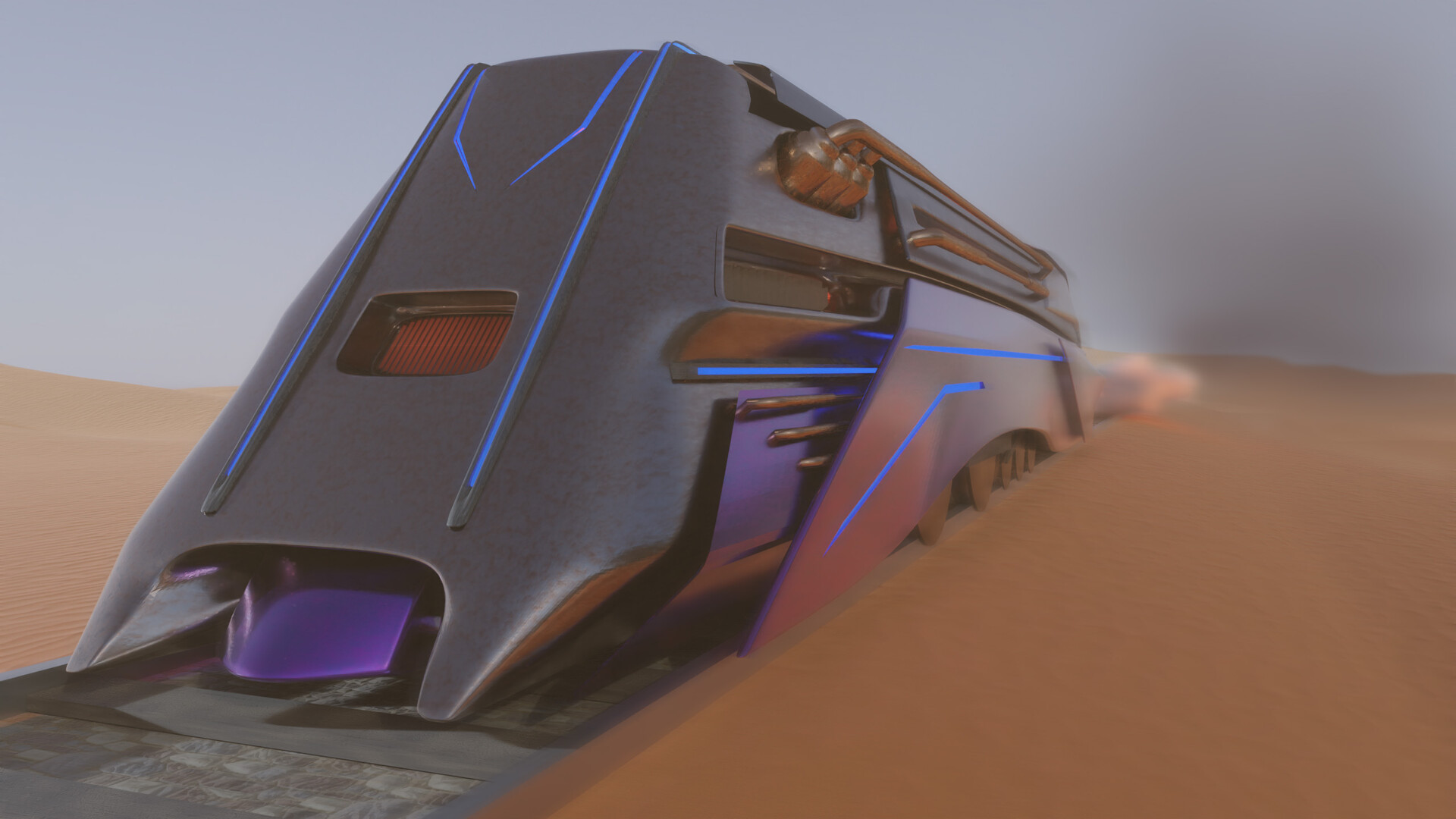 ArtStation - Desert train