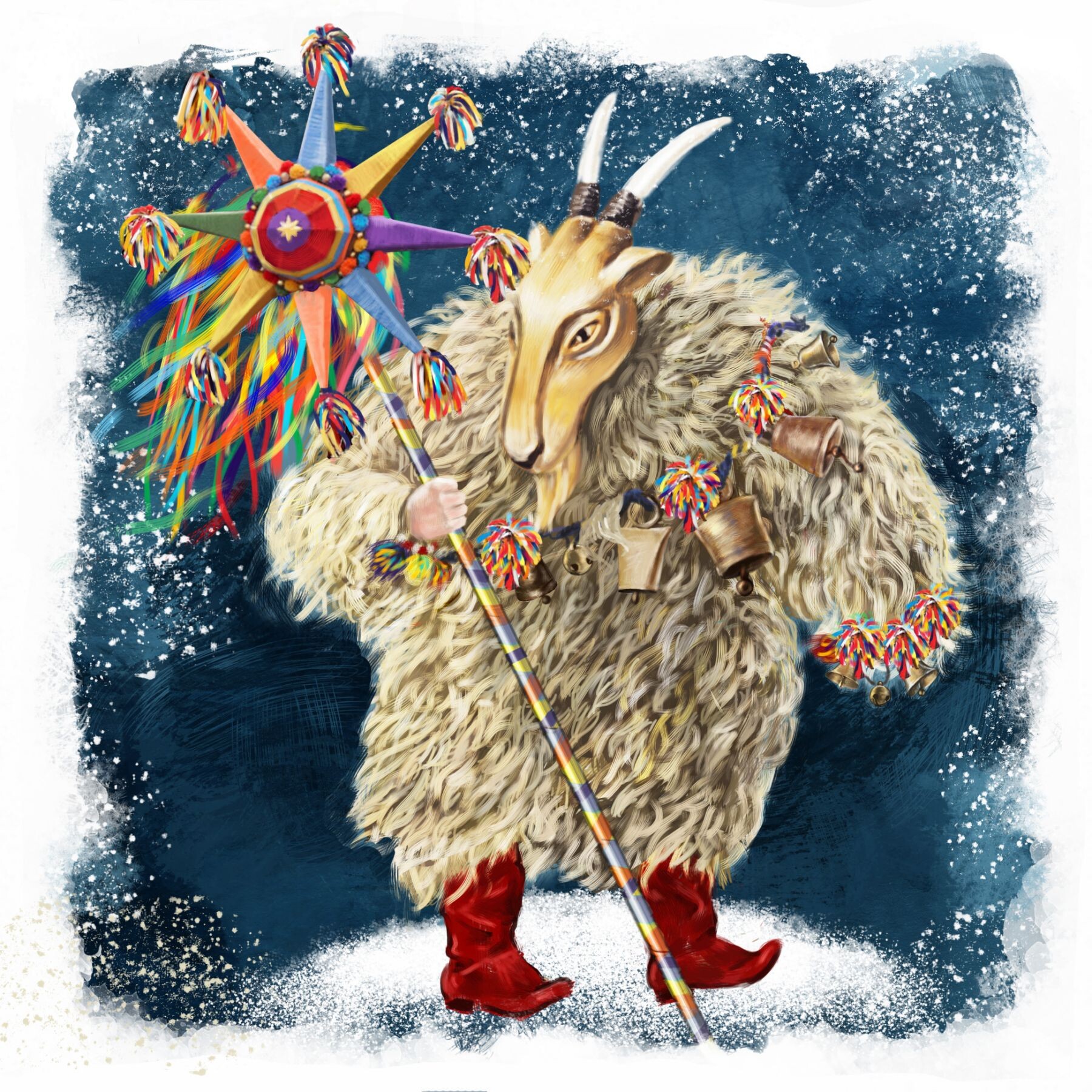 ArtStation - Ukrainian holiday "Driving a goat"