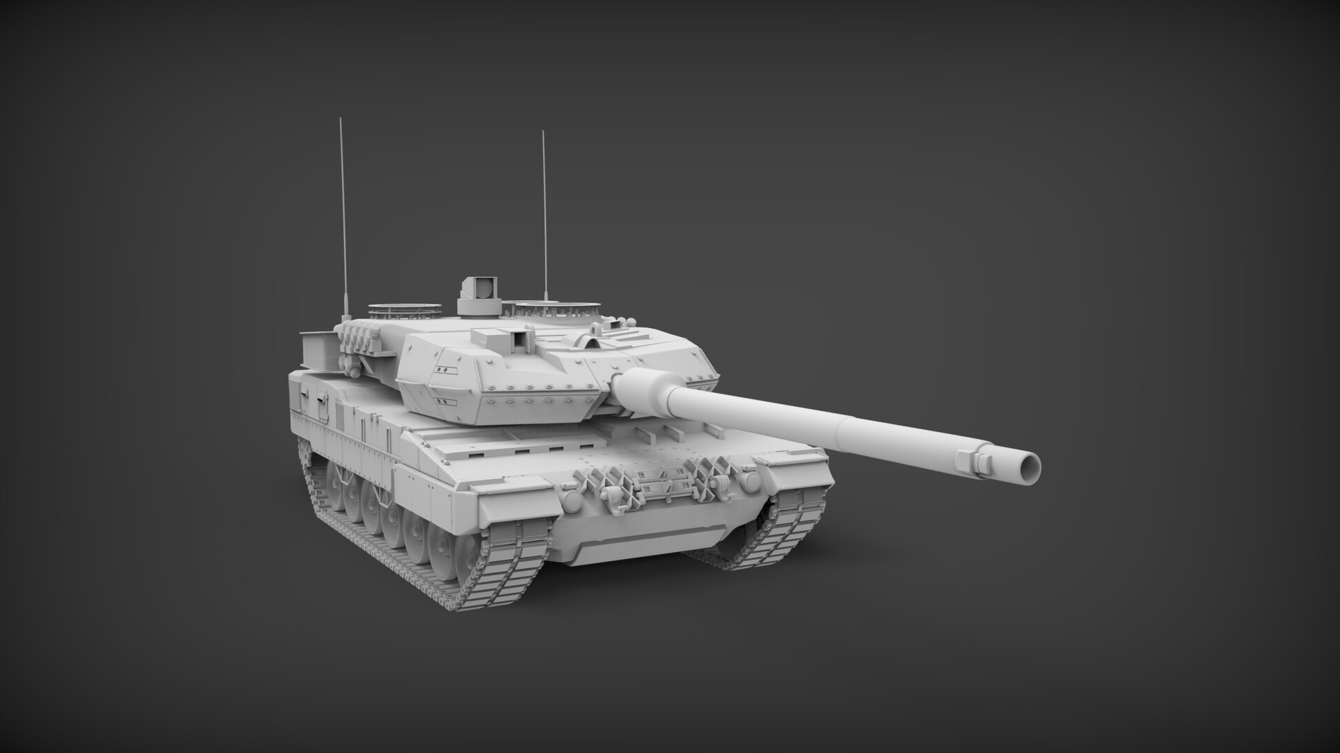 ArtStation - German Leopard tank zbrush sculpt WIP