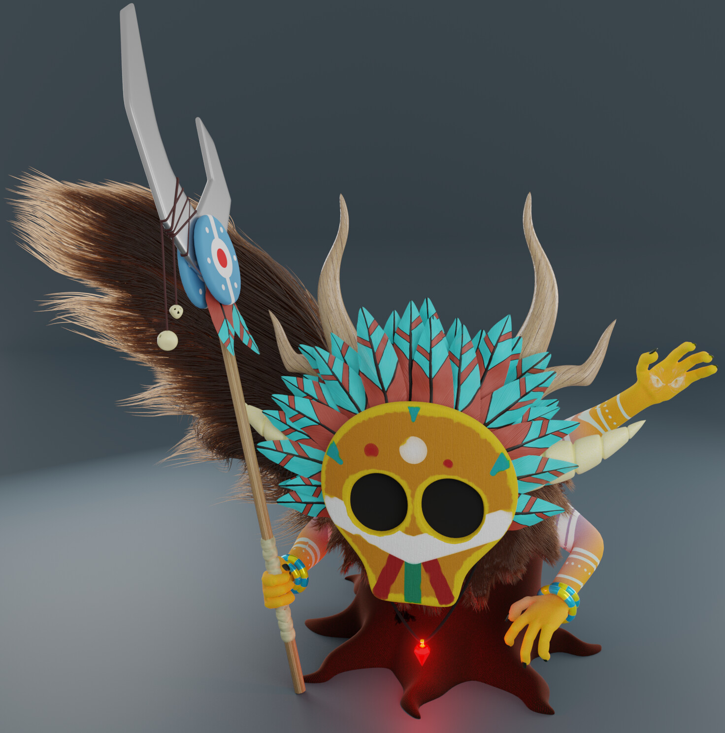 ArtStation - Shaman in Blender