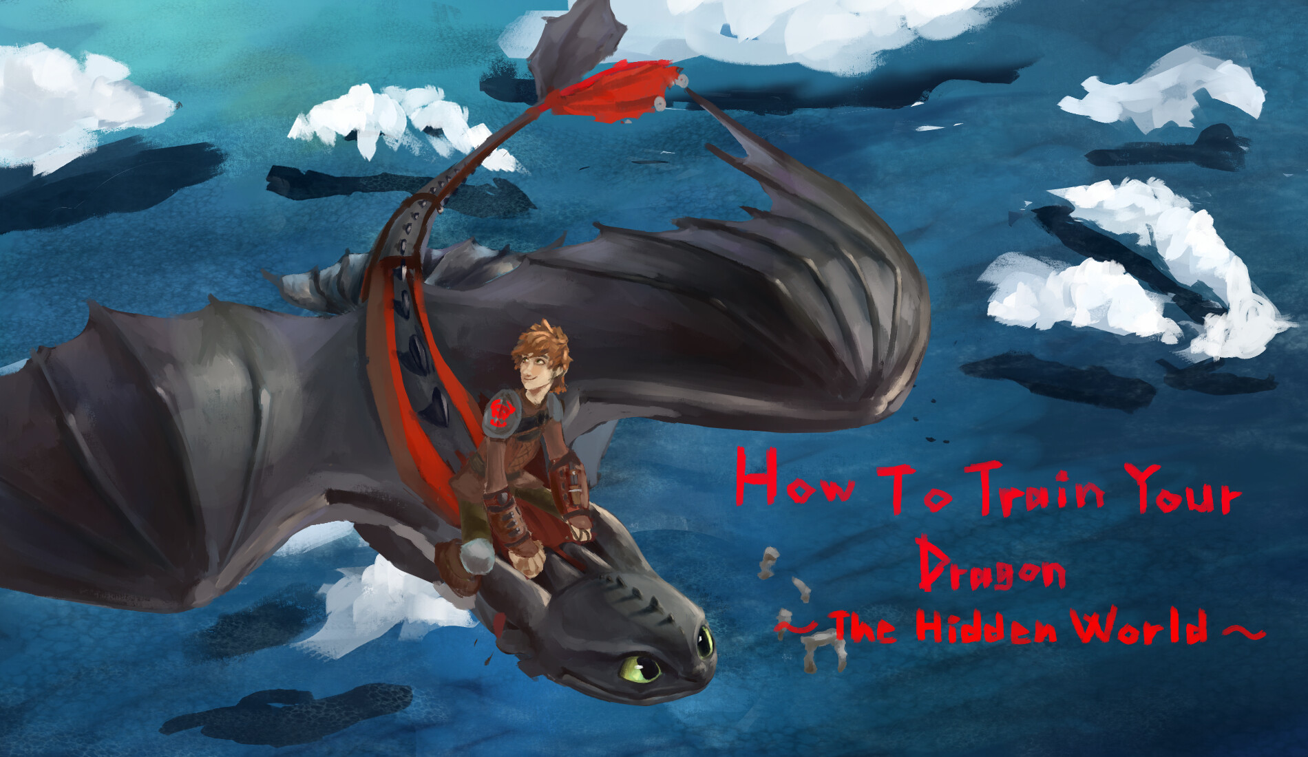 ArtStation - Hiccup and Toothless from "HTTYD3"